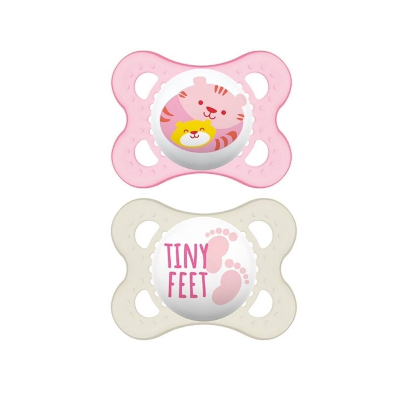 Chupón Mam Original Animal 0-6m 2pz Rosa