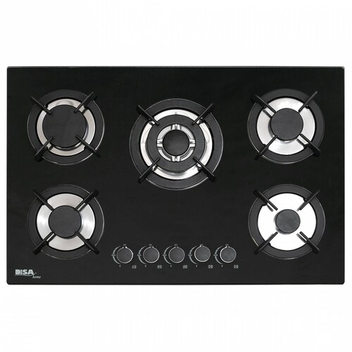 Parrilla a Gas LP/Nat Cristal Templado DISA Home 5 Quemadores PAEMC-5