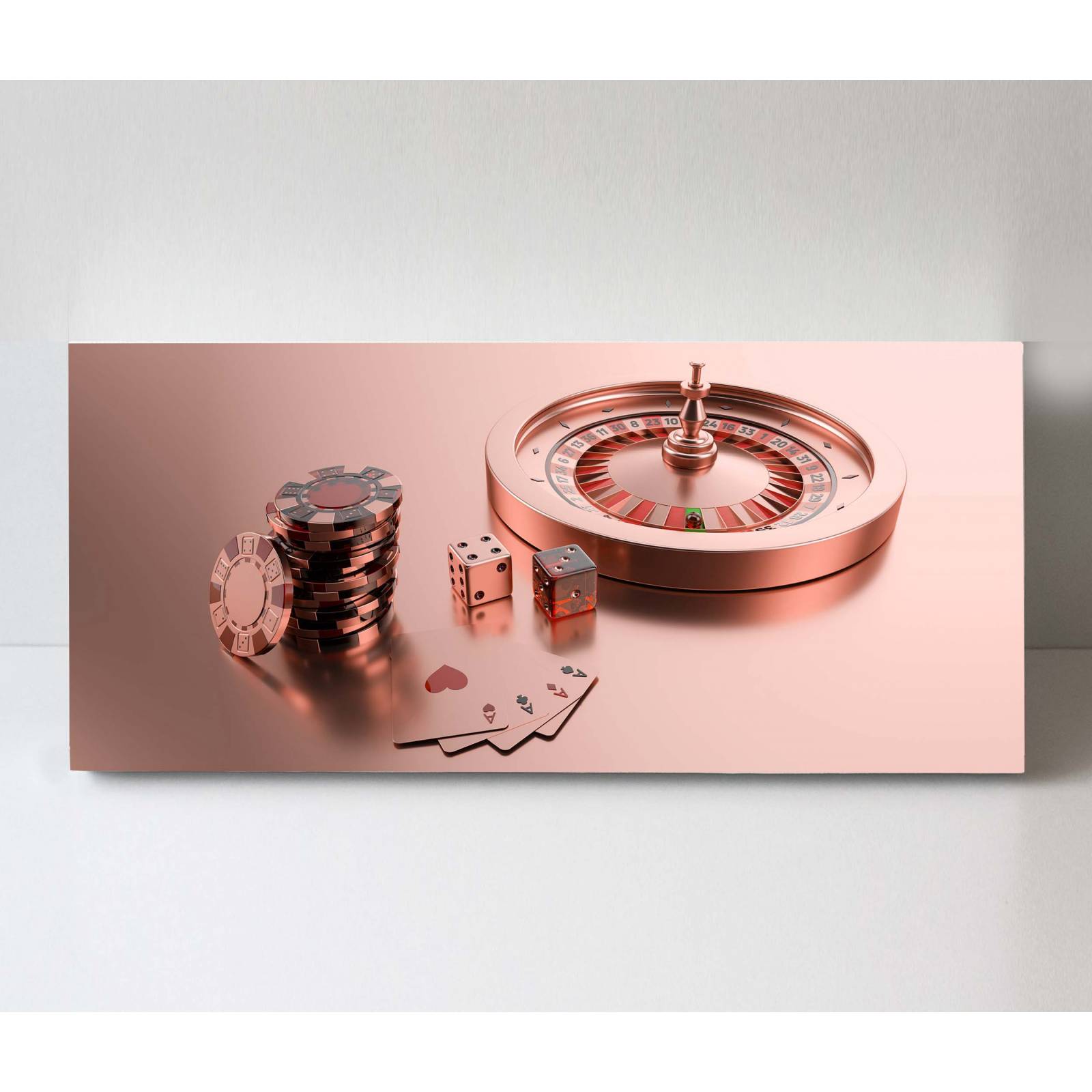 Cuadro Decorativo Canvas Ruleta de Casino 120x60