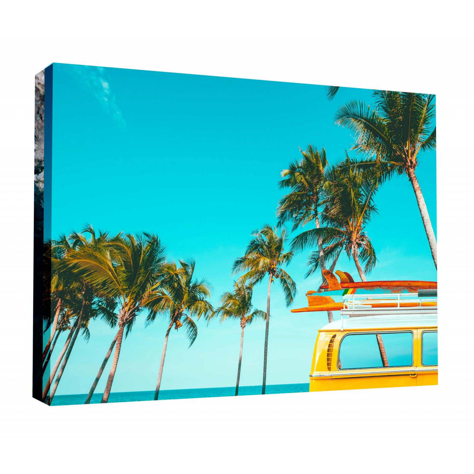 Cuadro Decorativo Canvas Combi en Paraiso Tropical 150x100