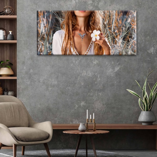 Cuadro Decorativo Canvas Retrato hermosa mujer 100x50