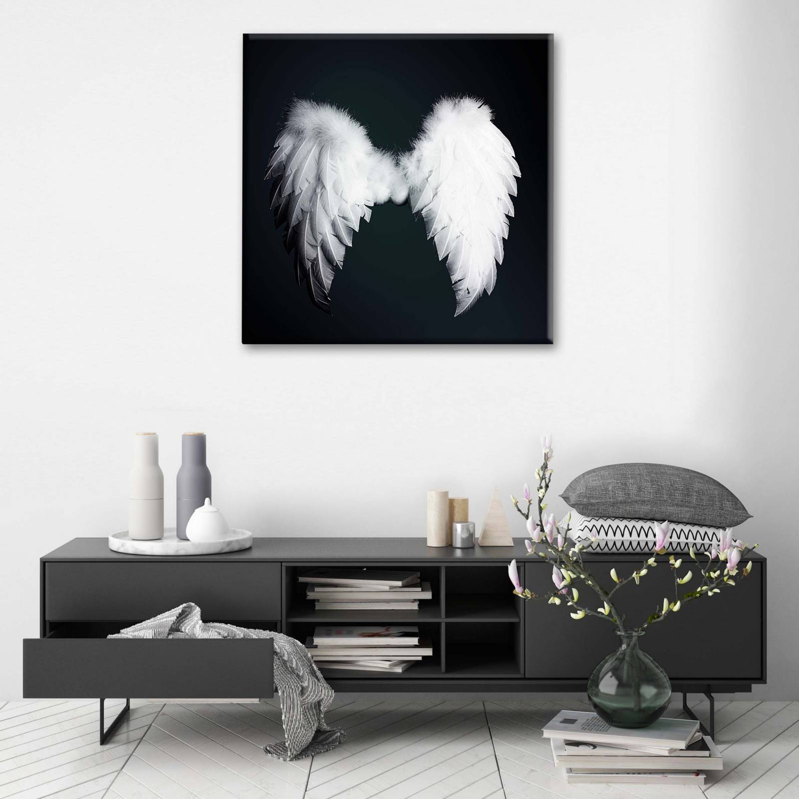 Cuadro decorativo canvas alas de Ángel 50x50 - Sears