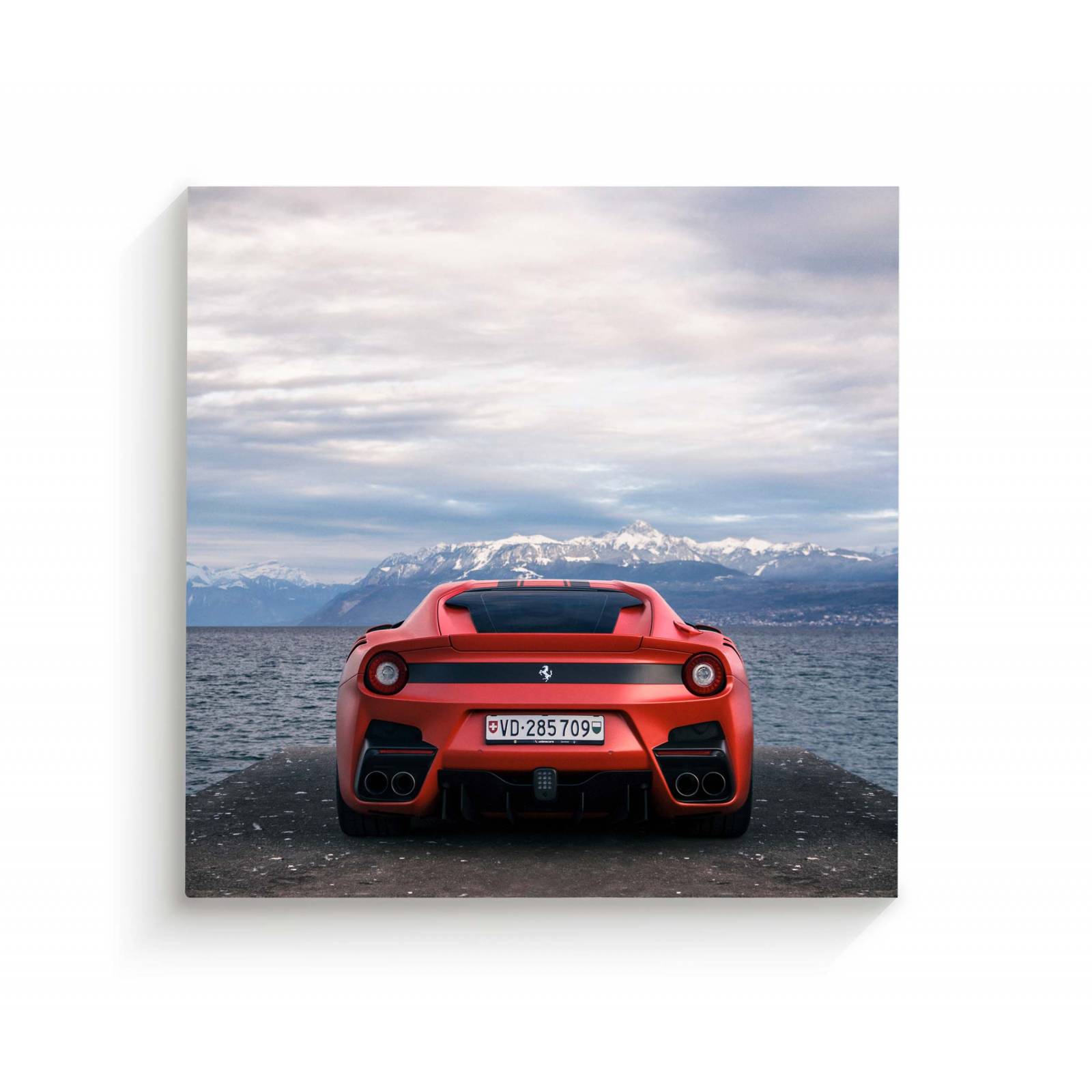 Cuadro Decorativo Canvas Ferrari F12 foto trasera 130x130