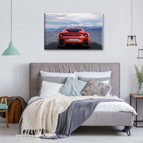 Cuadro Decorativo Canvas Ferrari F12 foto trasera 45x30