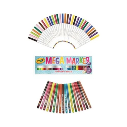 Crayola Mega Marker, Set Con 50 Piezas