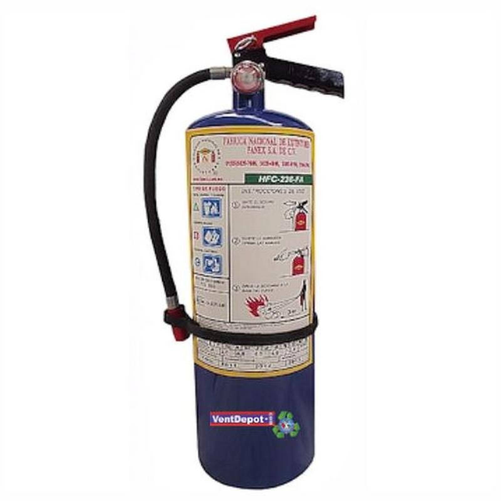Extintor de Edificios MXHFF-001-27 Clase AB Tipo Gas HFC-236 ...