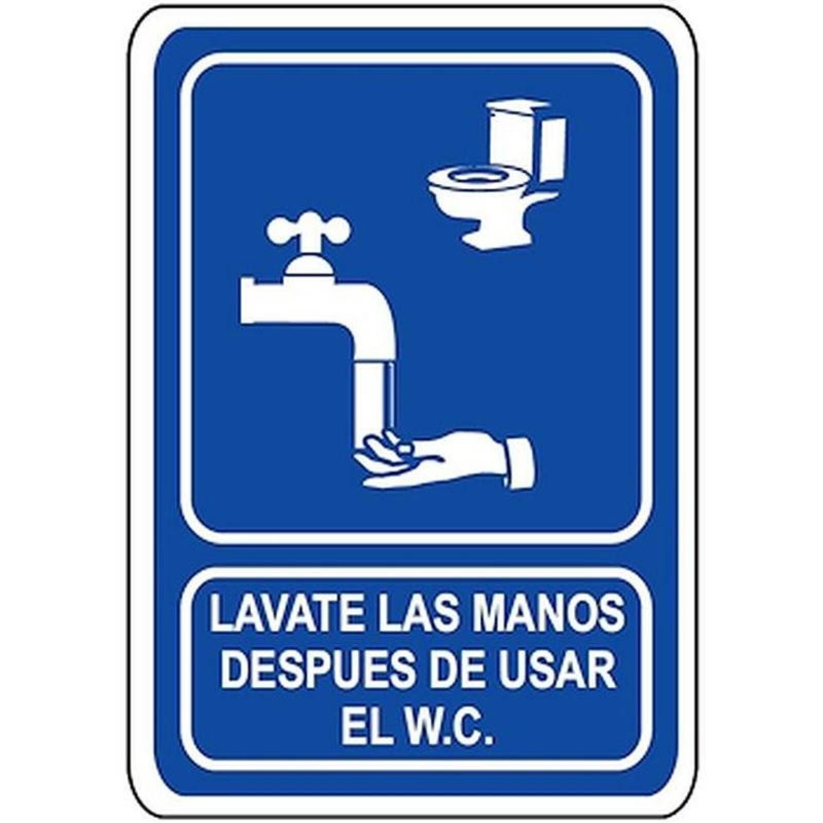 Letrero Informativo MXSIS-001 30x40 cm Informativos Lávate las Manos ...
