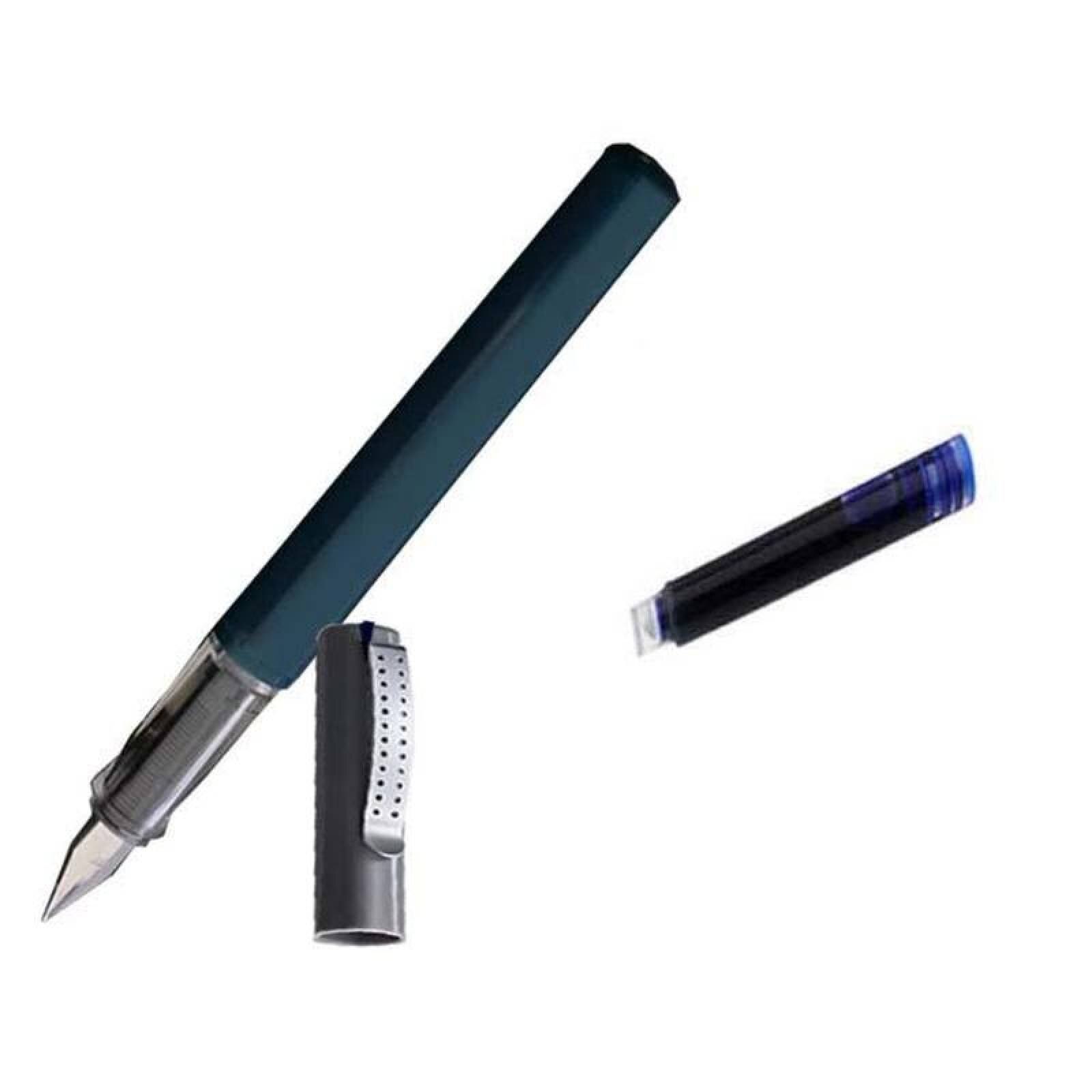 Pluma Tipo Fuente Elegantes MXLUB-005 1pza 0,38mm 4mm Azul 1 Tinta Azul ...