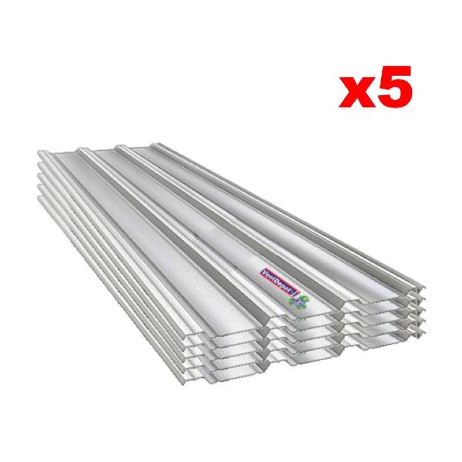 Hoja de Lamina Pintro Para Techado, MXRCT-056, 1x1m, Calibre 26, Perfil RN-100/35, Material ...