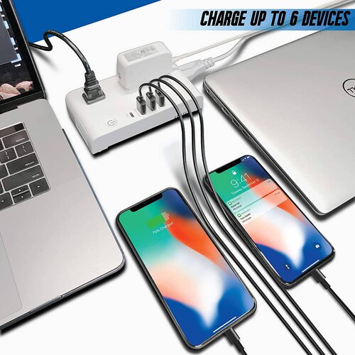 Multicontacto Con Adaptadores Universal 220v Bestek Mrj201ku