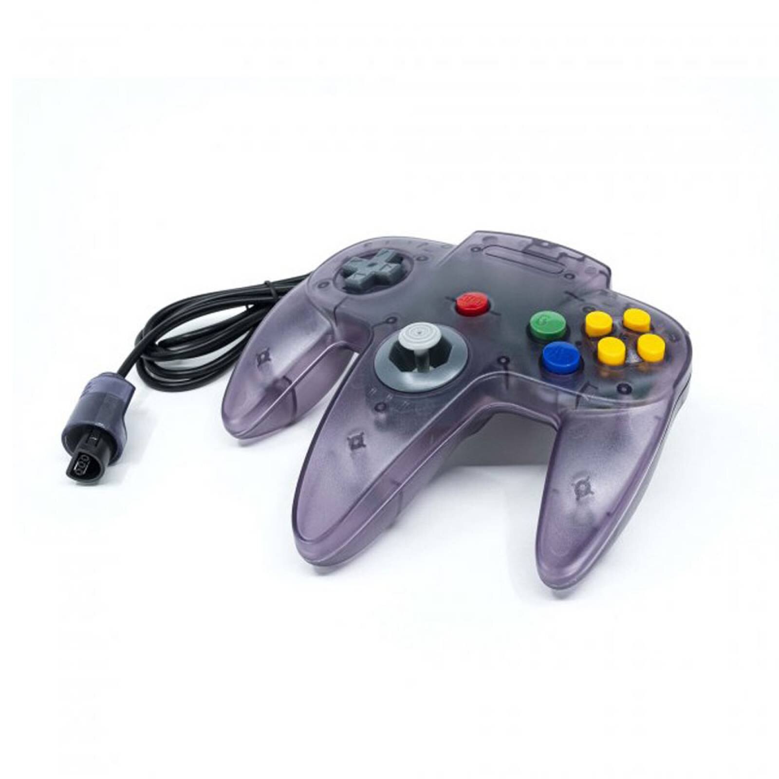 Control para nintendo 64 n64 morado transparente tecknogame - Sears