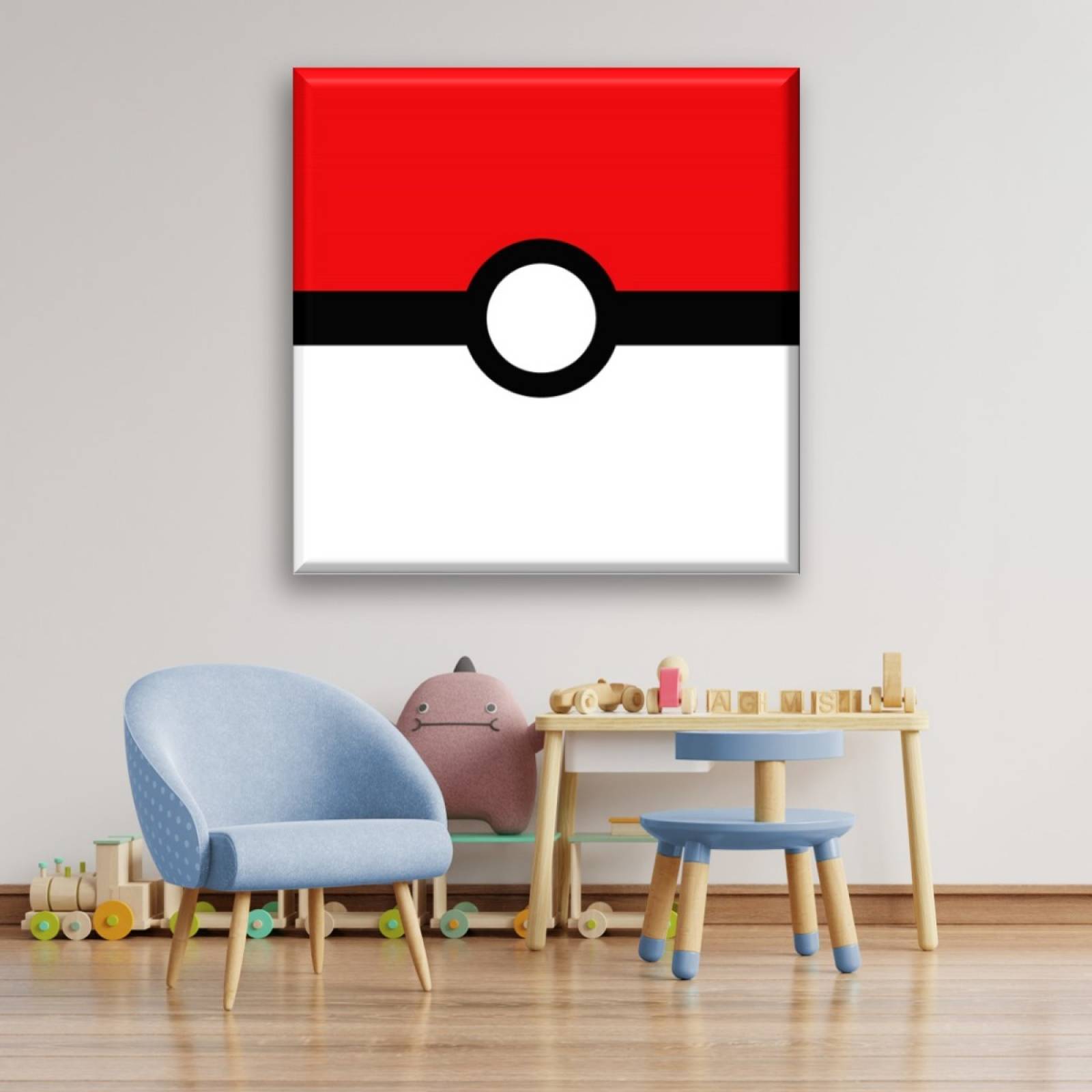 Cuadro Canva Decorativo Pokemón 80X80 cm