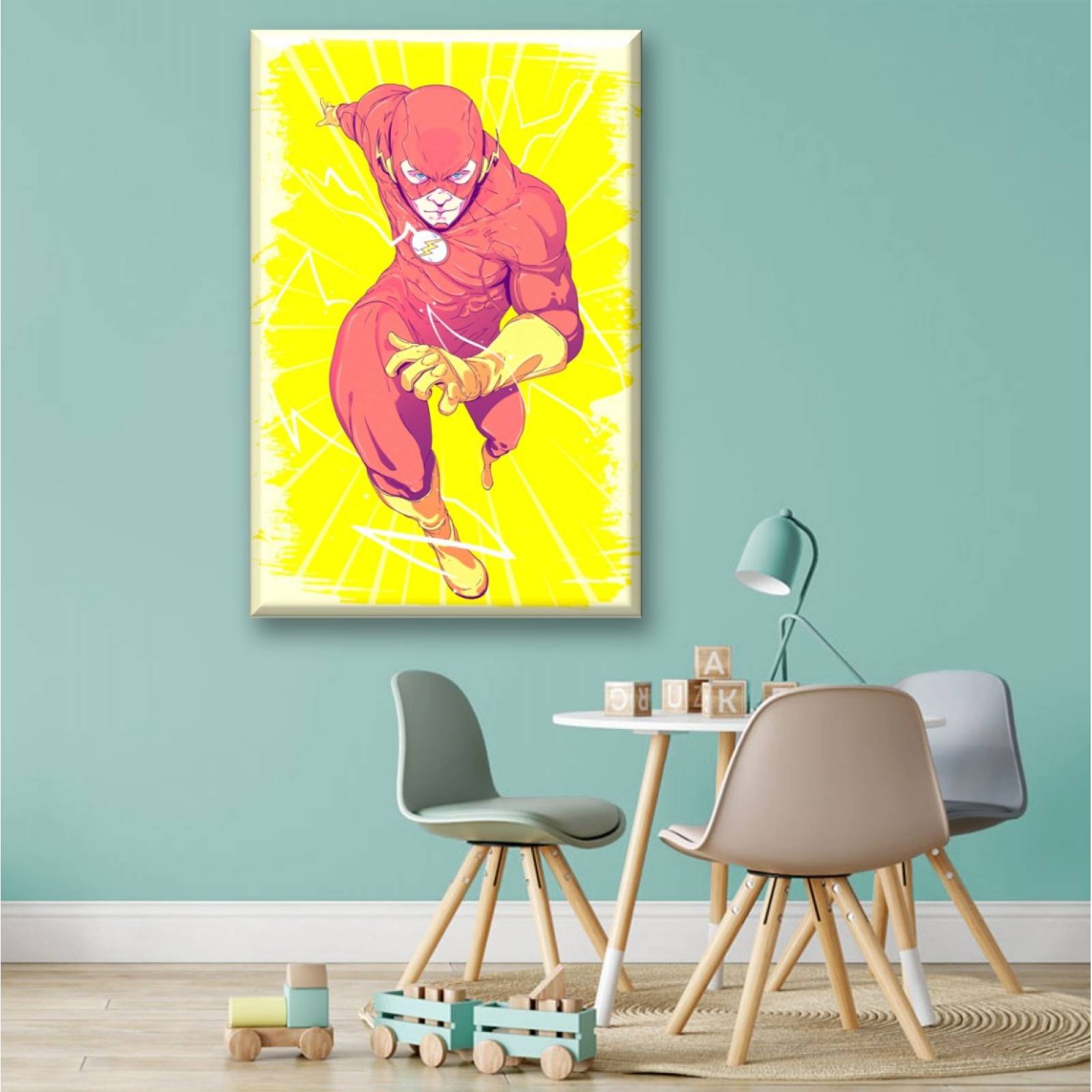 Cuadro Canva Decorativo The Flash 60X40 cm