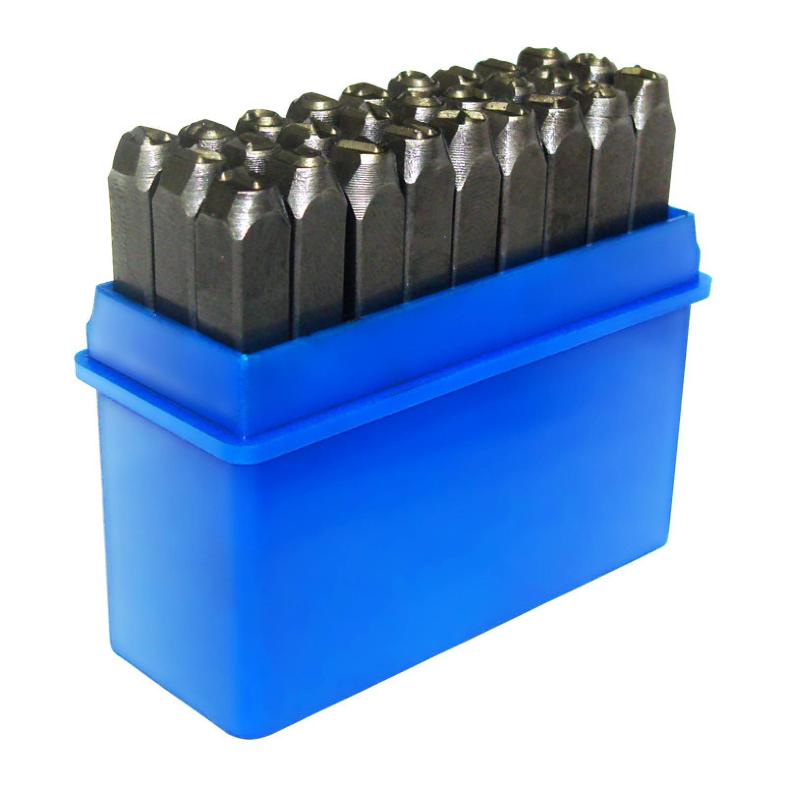 27 Punzones Metal Letras Para Madera Y Lamina 6 Mm