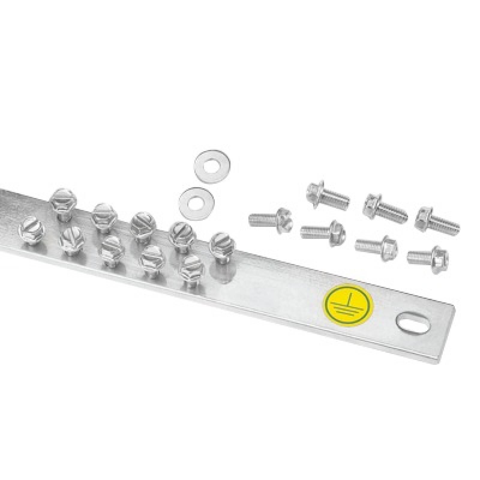 Rgrb19u Barra De Conexión A Tierra, Para Rack De 19 Con 20 O