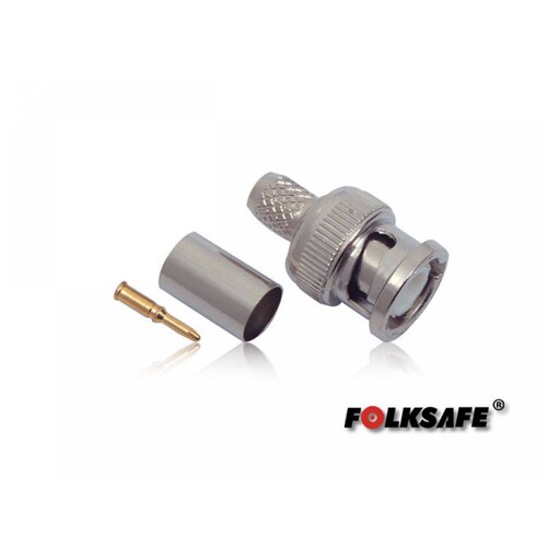 Conector Para Crimpear Bc6 Folksafe Bnc Macho