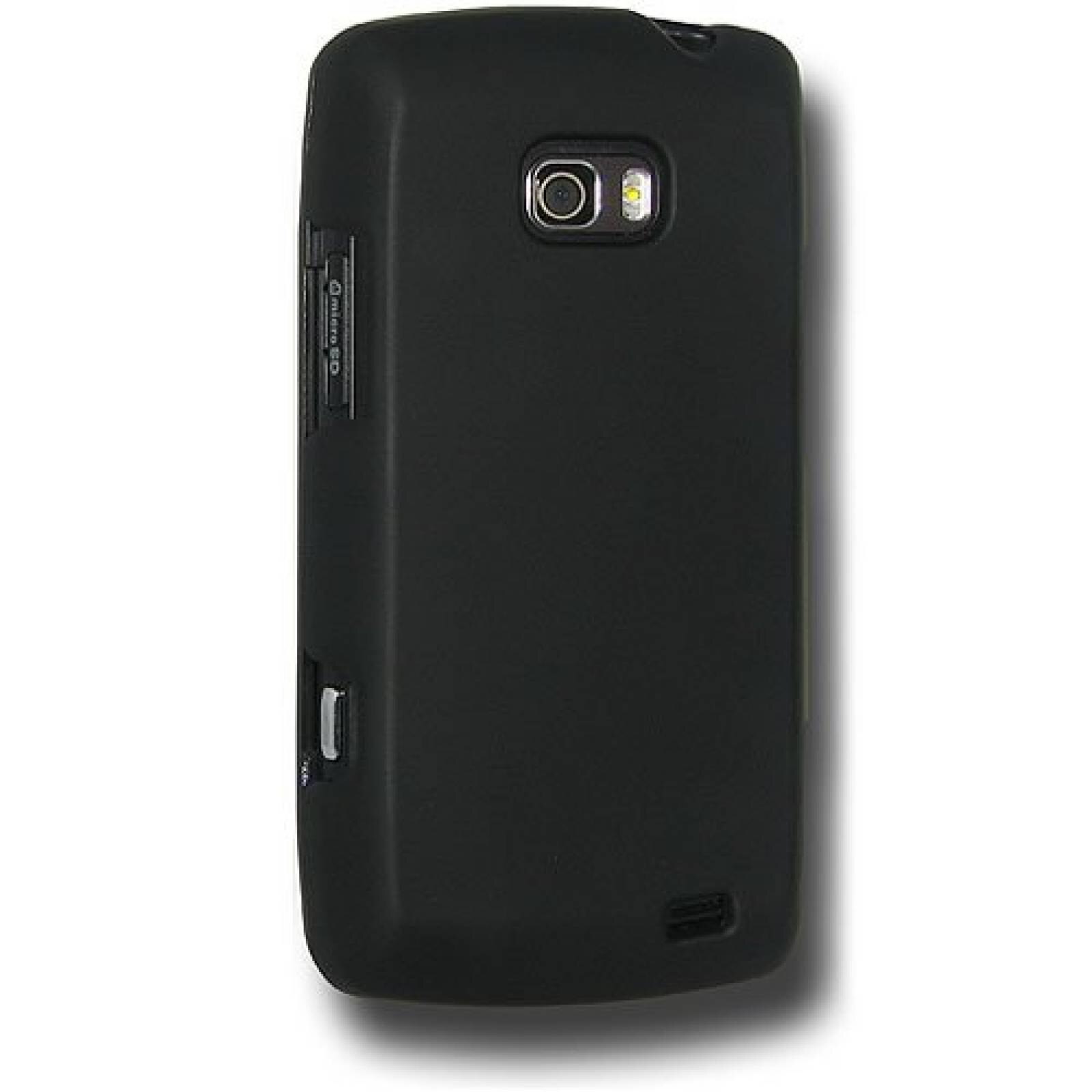 Funda Amzer Rubberized Snap-On Crystal Hard Case for LG Ally VS740 - Black