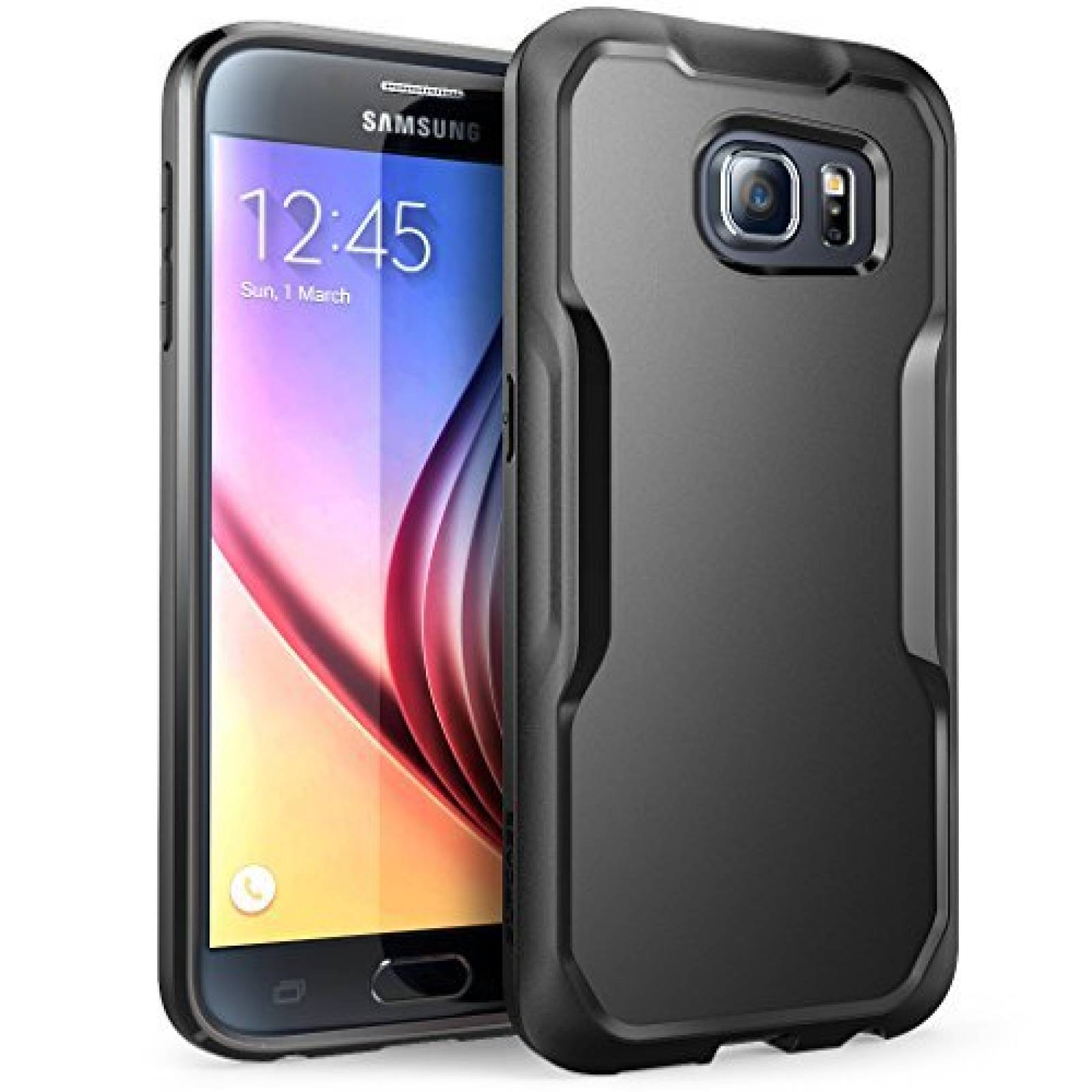 Funda SUPCASE Unicorn Beetle Serie Premium Galaxy S6 Car egro/Negro