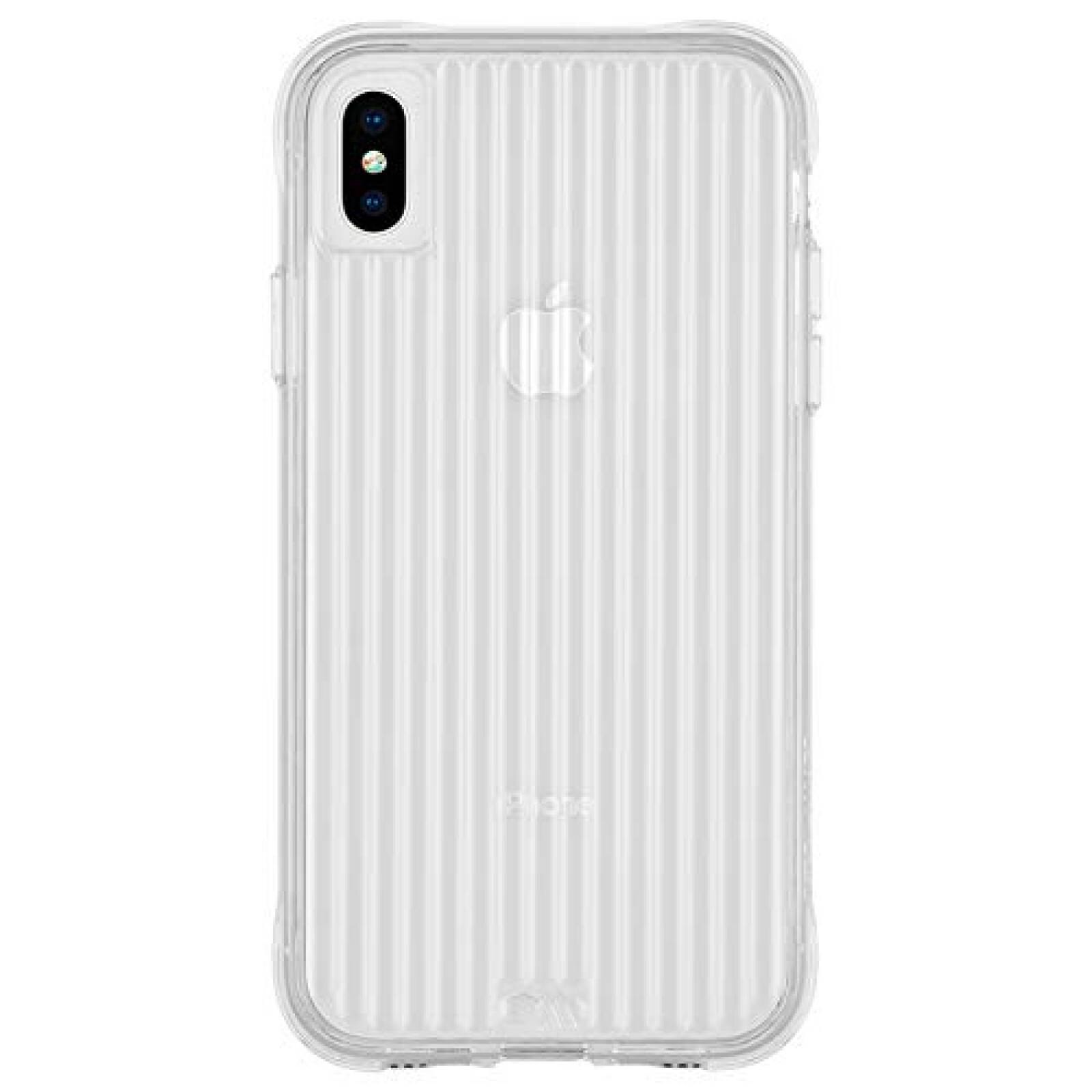 Funda Case-Mate - iPhone XS MAX Clear Case - Tough Groov oove Clear