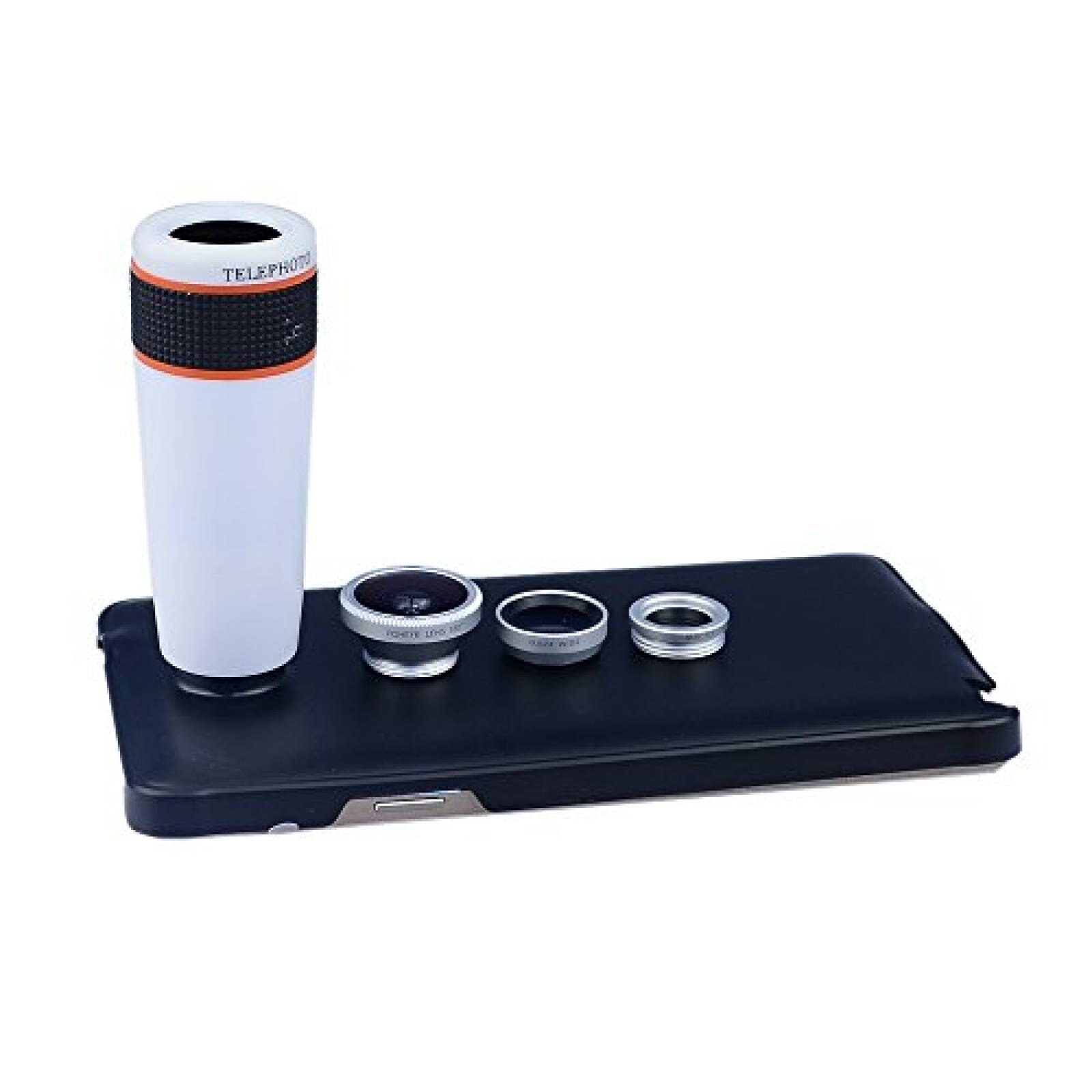 Funda Apexel Samsung Galaxy Note 4 Camera Lens Kit inclu te 4 White