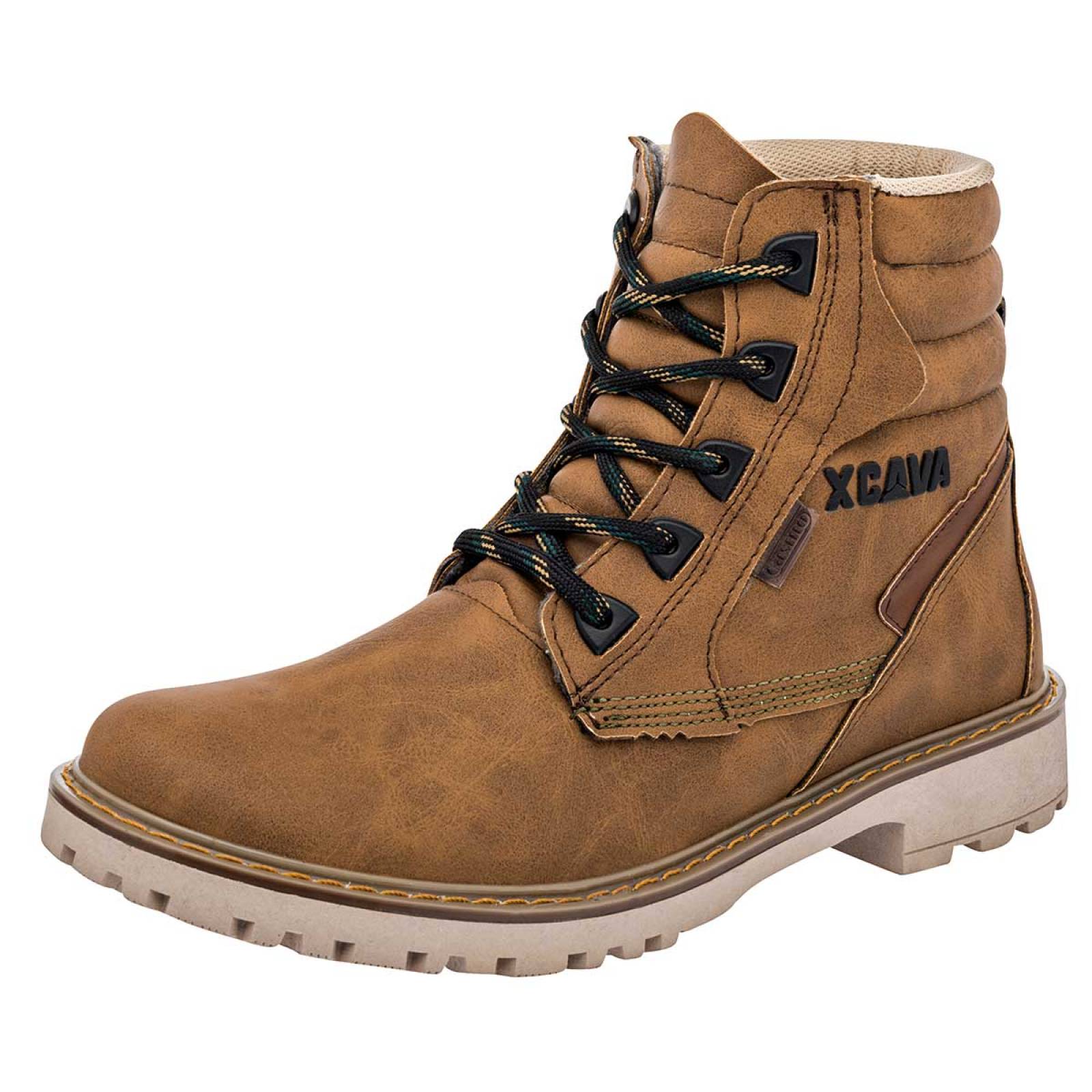 Bota y botin Mod R7000 Para Hombre Bycasino x Color Camel