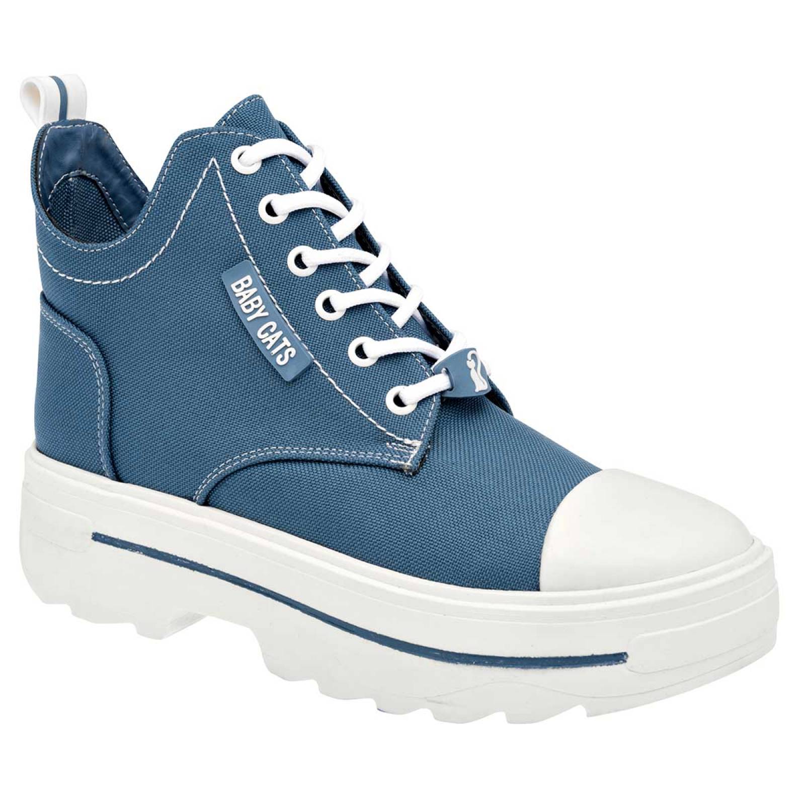 Bota y botin Mod 624885 Para Mujer Baby cats Color Azul