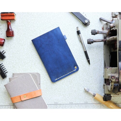 Porta Libretas Sencilla Color Azul