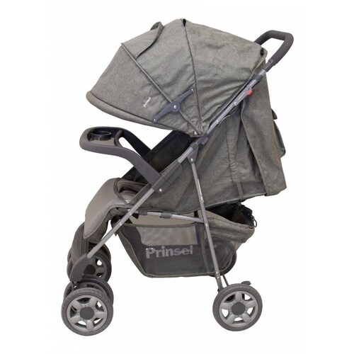 Carriola De Bebe Prinsel Sevilla Reclinable Portabebe Gris
