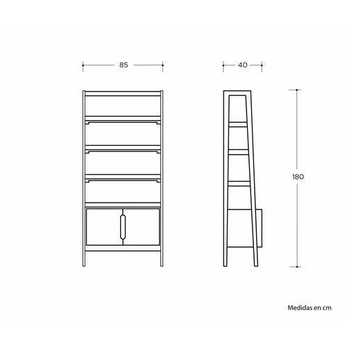 Librero Talitha Negro
