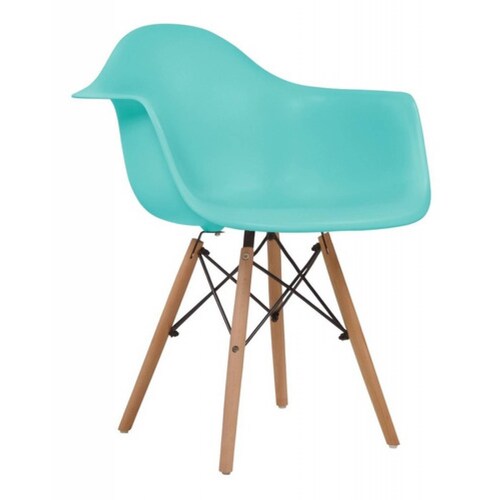 Silla Réplica Eames Armchair Turquesa