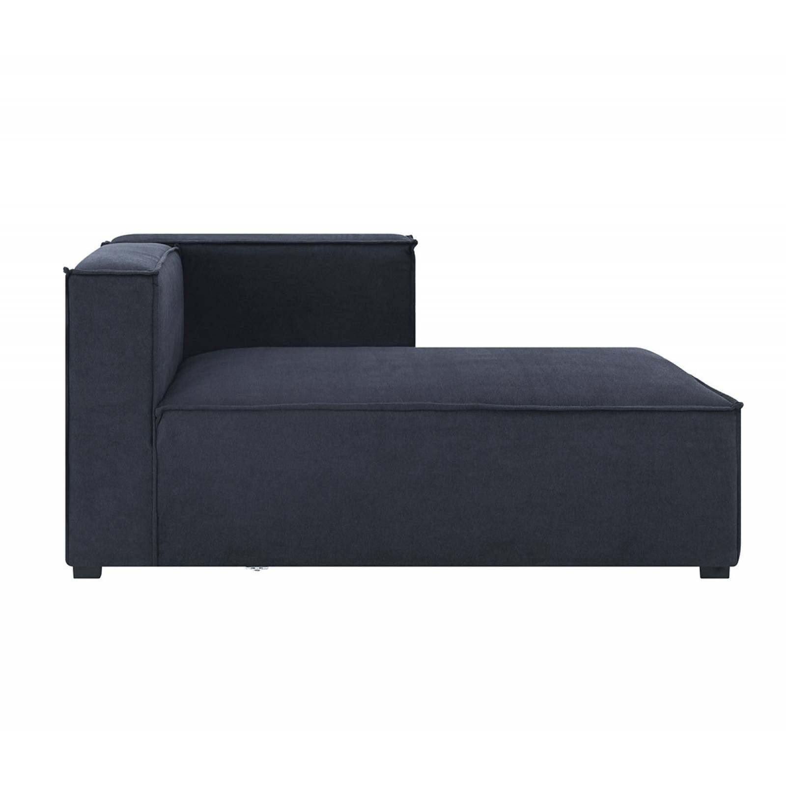 Chaise lounge brazo izquierdo Brera Azul oscuro