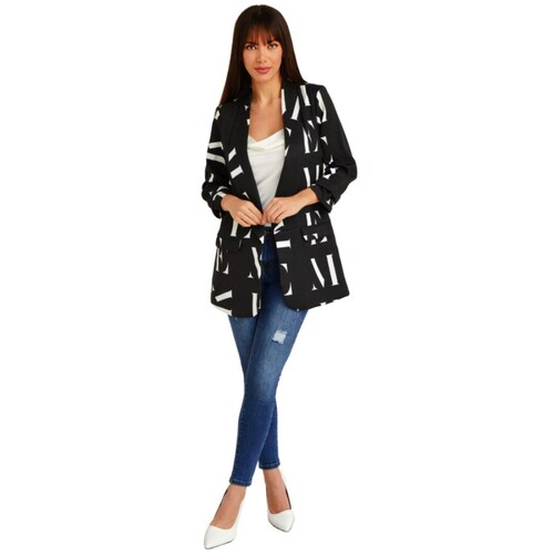 Blazer Juvenil Roman Fashion, 2846 (Negro letras)