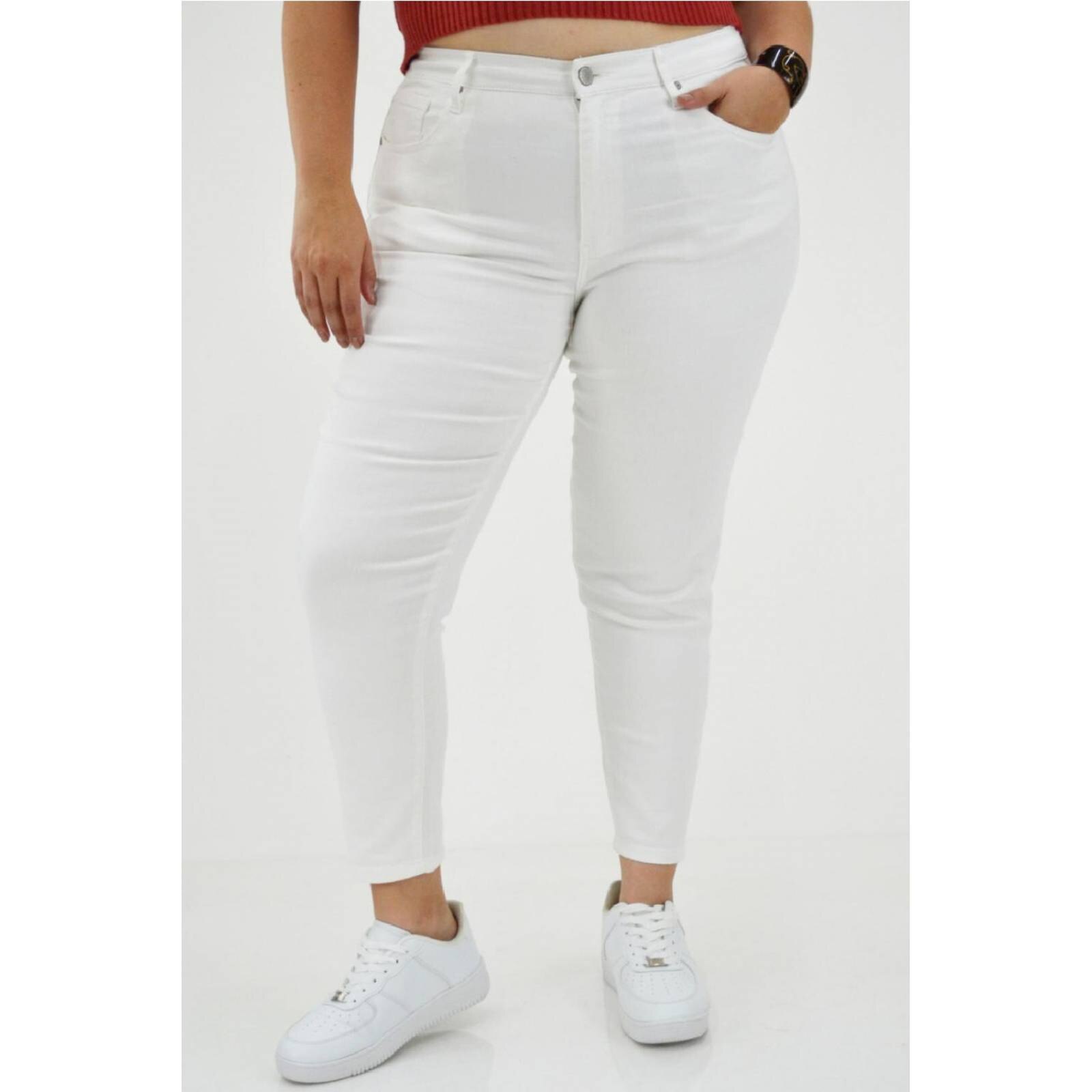Jeans skinny con strech Balam /Tallas Extras, 6349 (Blanco)