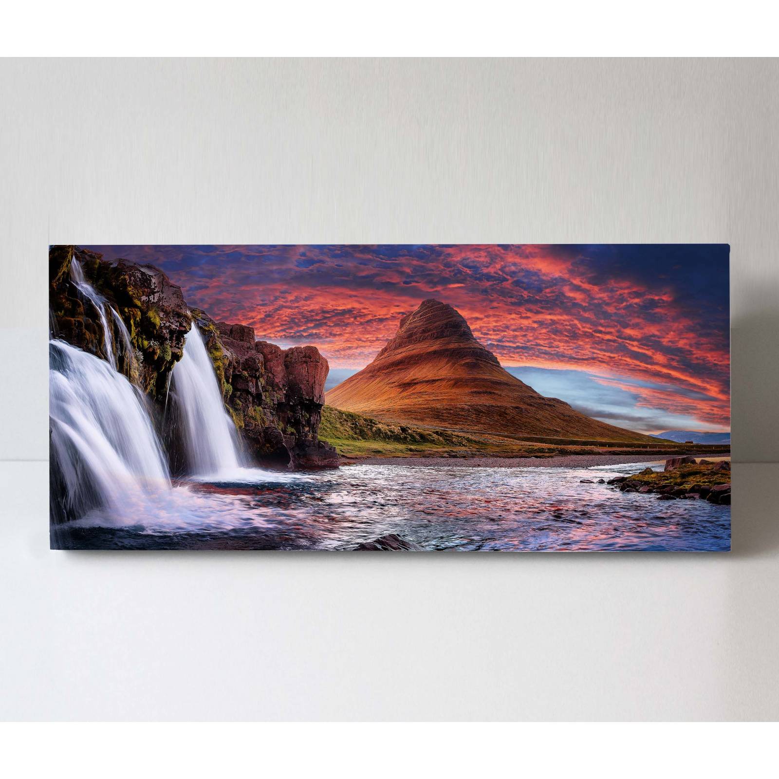 Cuadro Decorativo Canvas Kirkjufell Islandia 100x50