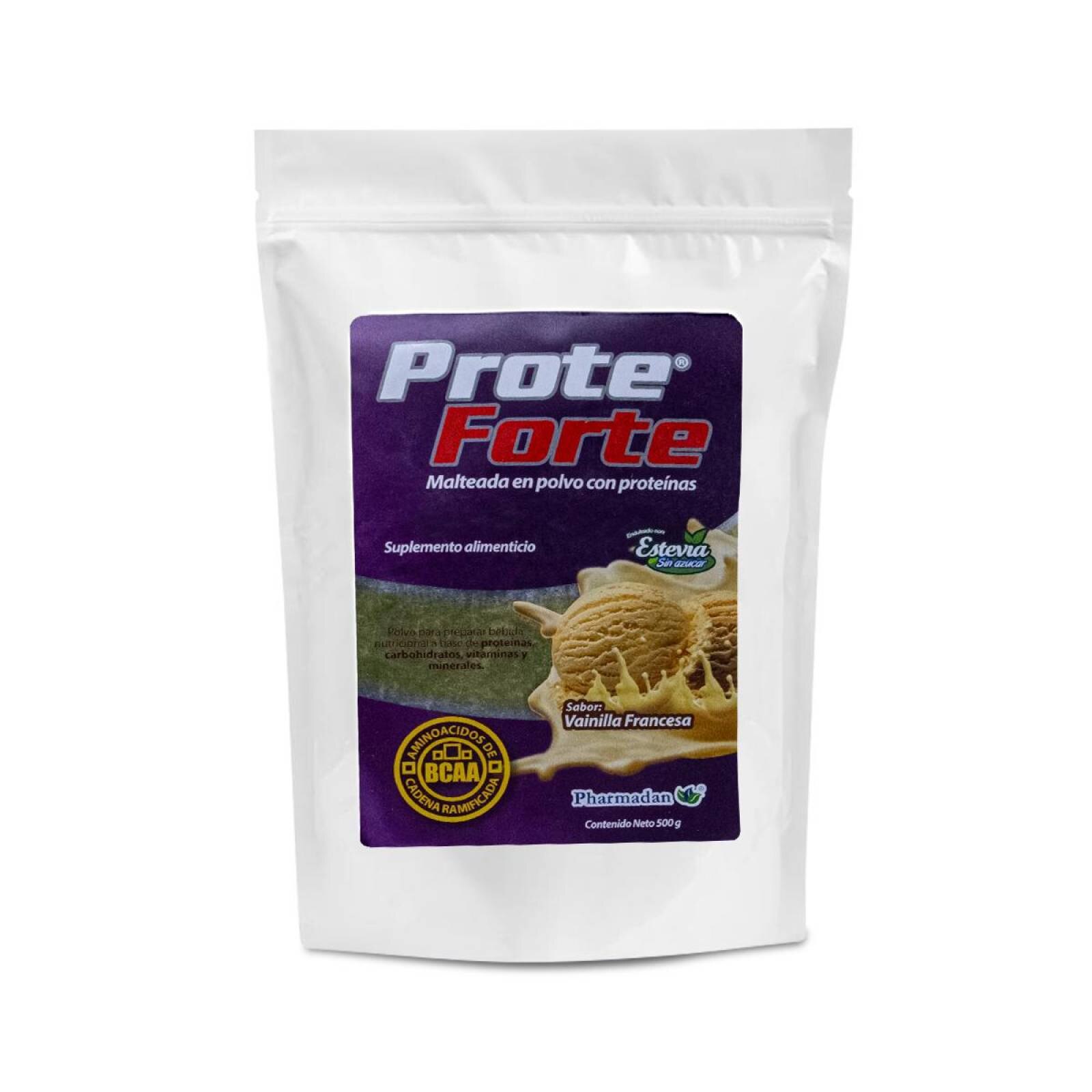 Prote Forte Polvo Sabor Vainilla Bolsa 500 G, Pharmadan