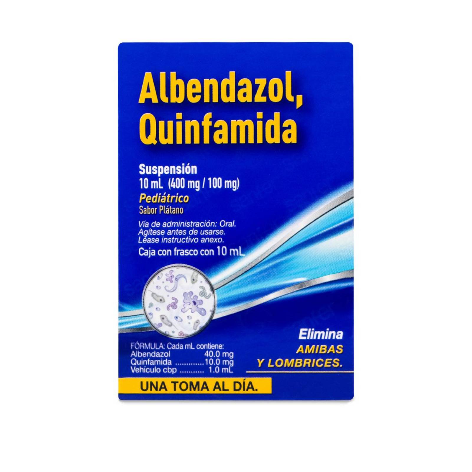 Albendazol, Quinfamida Suspension 10 Ml Pediatrico Sanfer