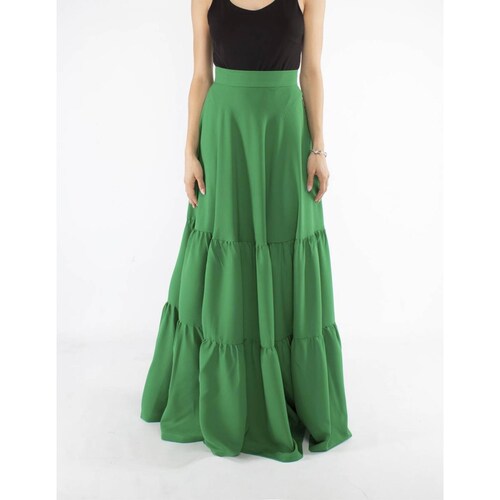 Maxi falda con olanes AMAD para Dama