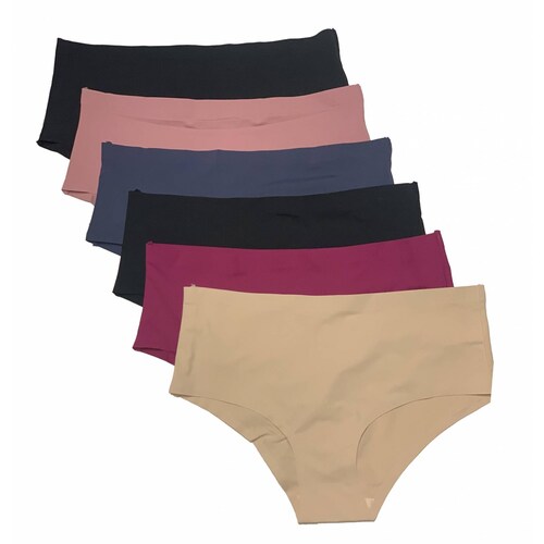 Paquete 6 Pantaletas Invisibles Sin Costuras Corte Láser Pack Incluye 6 ...