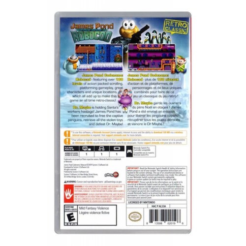 James Pond Codename Robocod Nintendo Switch Codigo Original