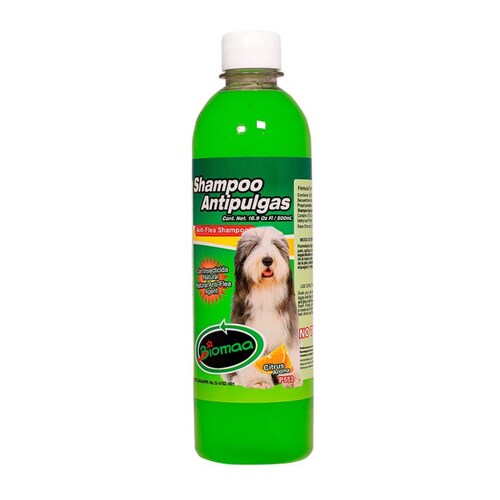 BIOMAA SHAMPOO ANTIPULGAS CON INSECTICIDA NATURAL 500 ML