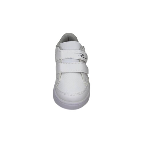 Tenis Escolar Simipiel Blanco Velcro Raddock Manolo 213