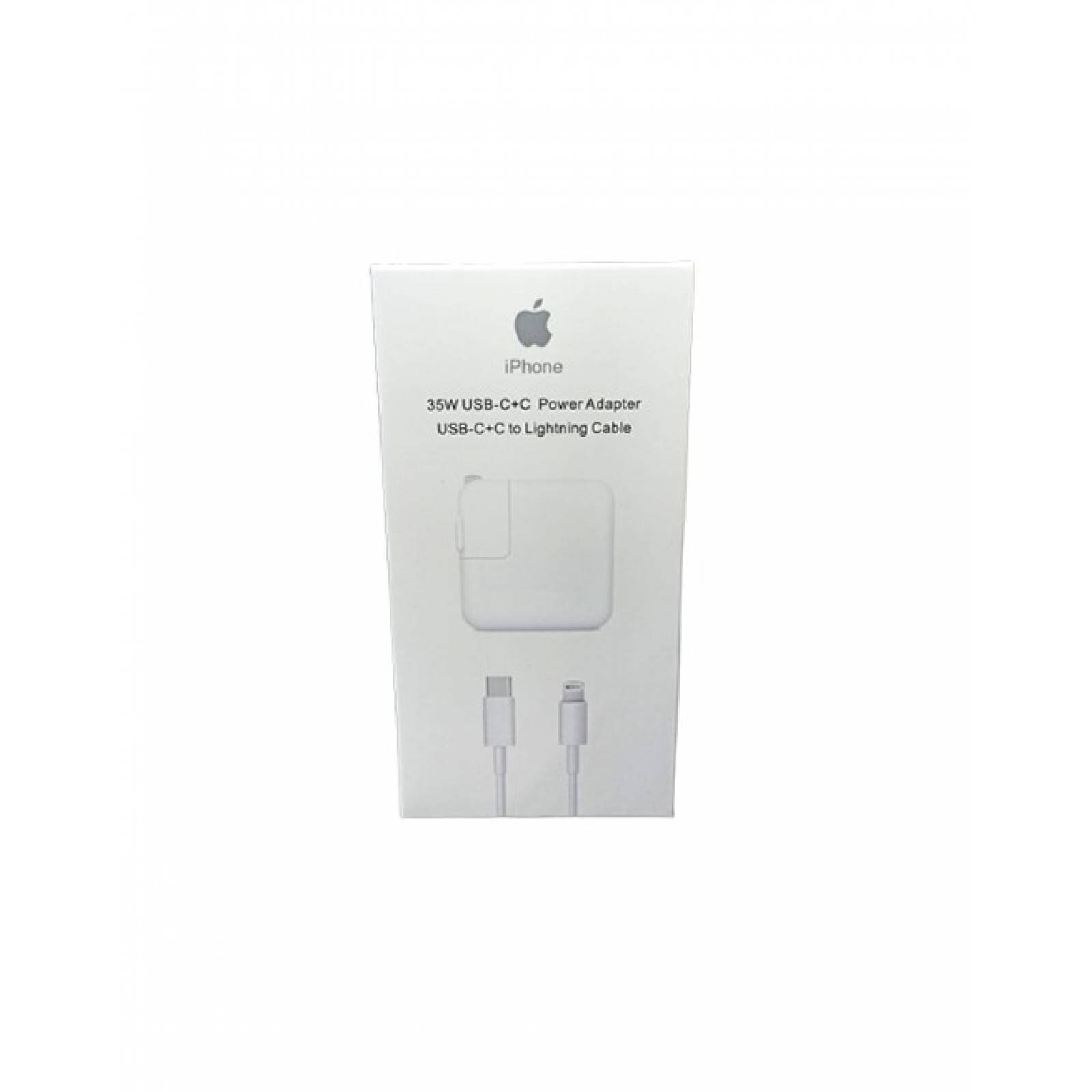 Cargador 35W Iphone Doble Entrada C Super Carga Rapida.