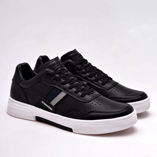 TENIS Para Hombre Clasben POLO, Color Negro CF V7