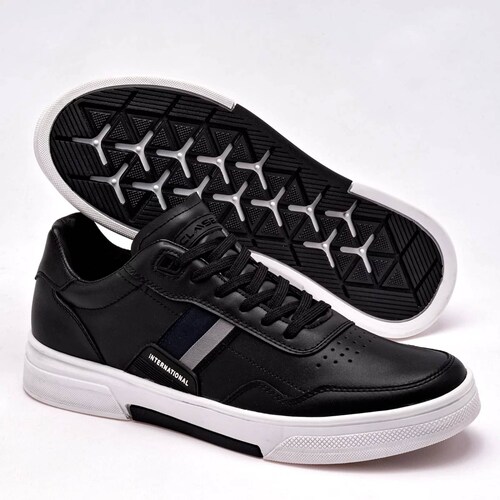 TENIS Para Hombre Clasben POLO, Color Negro CF V7