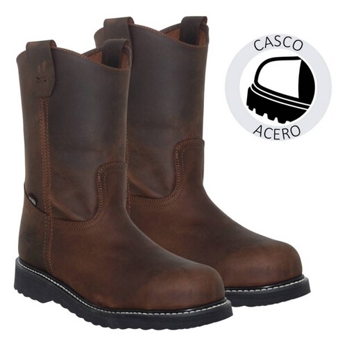 Bota De Trabajo Establo 508 De Piel Con Casquillo
