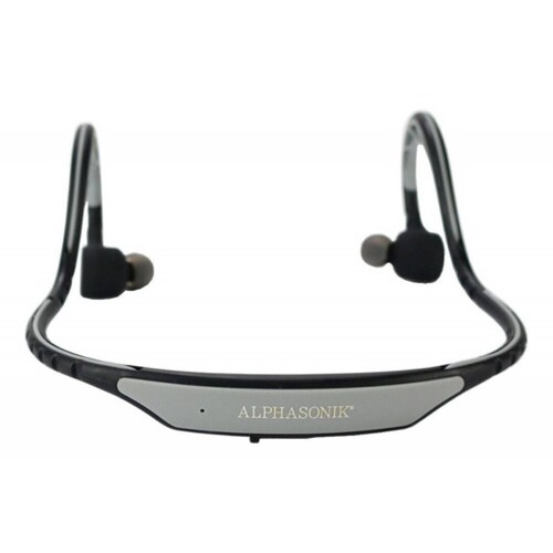 Audífonos Sport Alphasonik Inalámbricos Bluetooth Gris