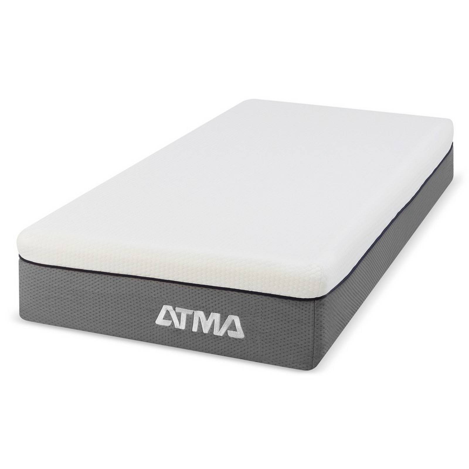 Colchón ATMA Individual Smooth Top con Pillow 100x190 Memory Foam (Semi ...