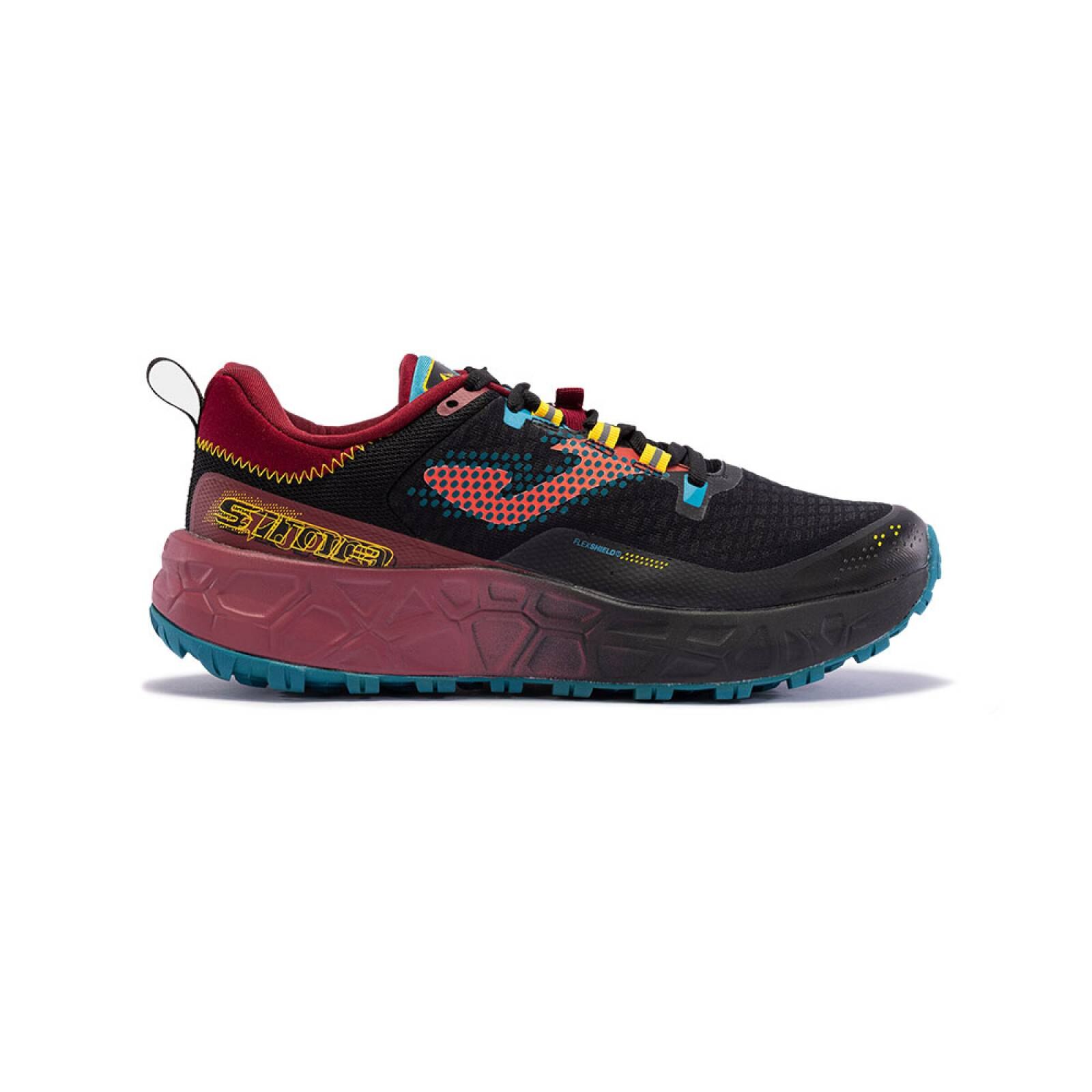 Tenis Joma Trail Running Sima 2331 Hombre Gris oscuro/Granate