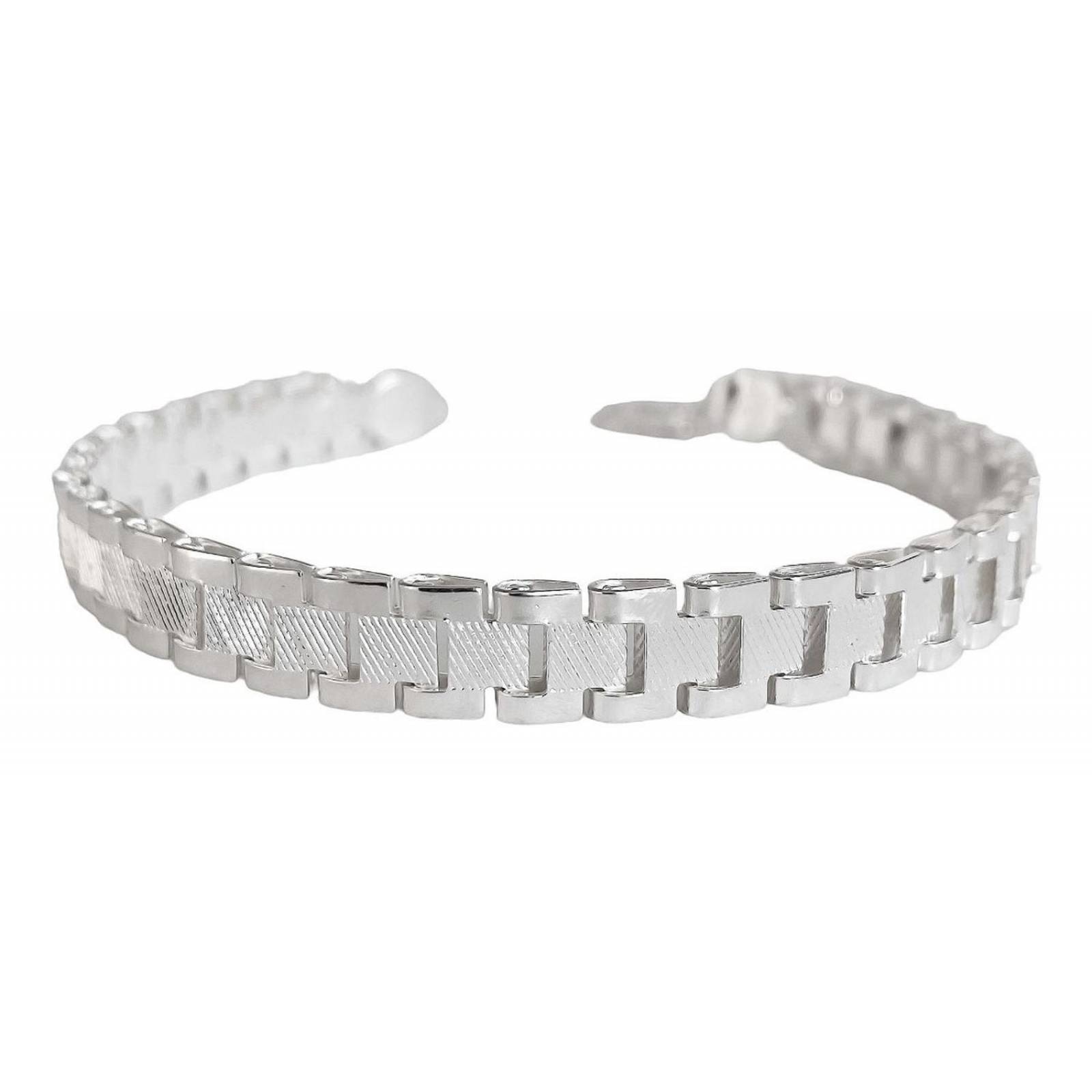 Pulsera Rolex Gruesa Hombre Esclava Plata Solida Ley 925 8mm Clásico Largo/Ancho: 22 cm x 8 mm 6 ...