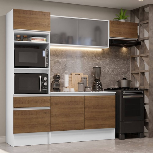 Cocina Integral Modular Madesa 240cm Topazio 01 MM.